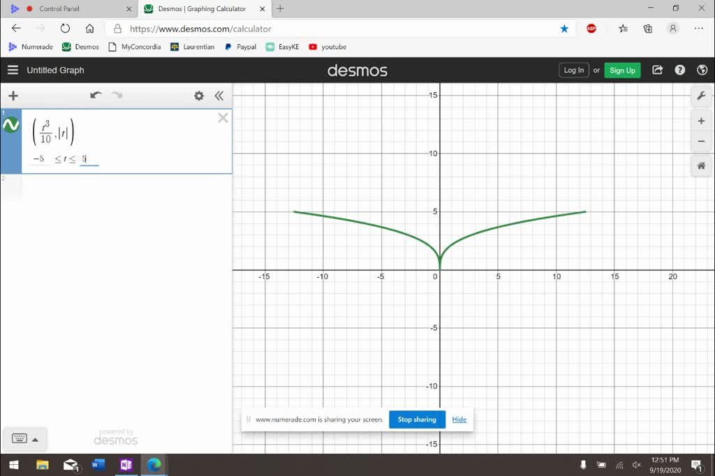 SOLVED:(a) graph the curves defined by the parametric equations using the specified interval and ...