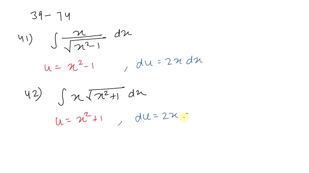 ⏩SOLVED:Find three integrals in Exercises 39-74 that can be solved ... ⏩SOLVED:Find three integrals in Exercises 39-74 that can be solved ...