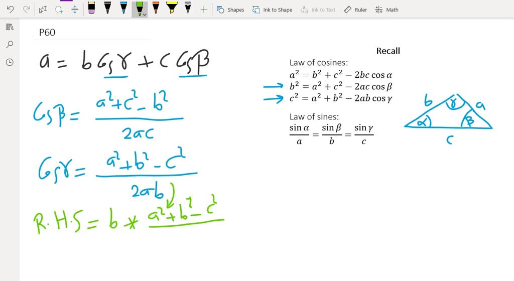 SOLVED:By expanding 𝐚 ×(𝐚+𝐛+𝐜), show that, for a triangle with sides a ...