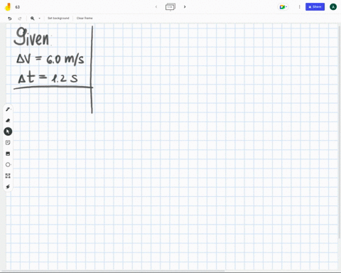 SOLVED: In Chapter 1 acceleration is defined as a=Δv Δt. Use this ...