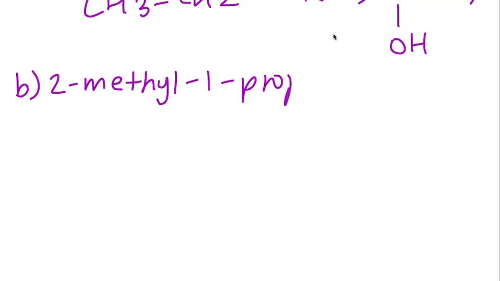 SOLVED:Given the IUPAC name, draw the structural formula for each alkyl ...