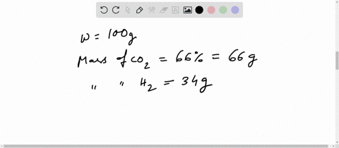 SOLVED:A gaseous mixture of H2 and CO2 gas contains 66 mass % of CO2. The vapour density of the ...