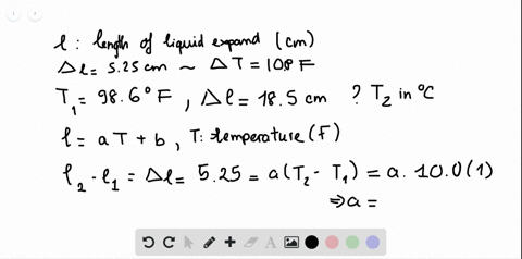 A column of liquid is found to expand linearly on heating. Assume the ...