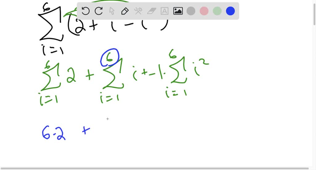 Solved Use The Summation Properties And Rules To Evaluate Each Series See Examples 6 And 7 ∑i
