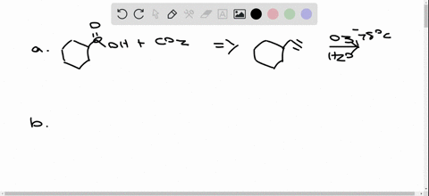 SOLVED:An unknown alkyne is treated with ozone (followed by hydrolysis ...
