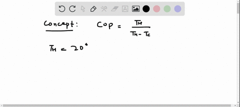 SOLVED:Find the maximum possible coefficient of performance for a heat ...