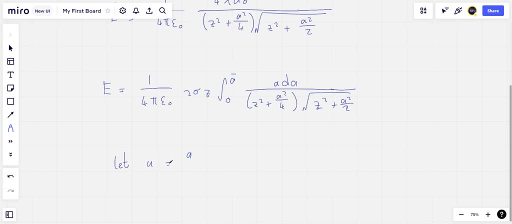Find the electric field at a height z above the center of a square ...