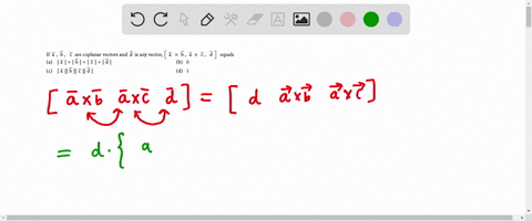 SOLVED:If 𝐚, 𝐛 and 𝐜 are three non-coplanar vectors, that (𝐚 ·𝐛 ×𝐜)/(𝐜 ...