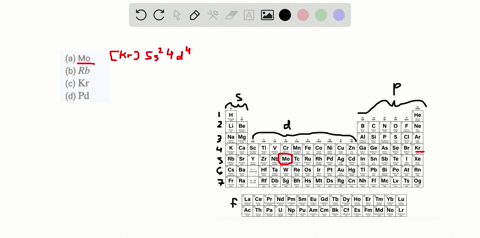 SOLVED:Use the periodic table to write electron configurations for each element. (a) Mo (b) R b ...