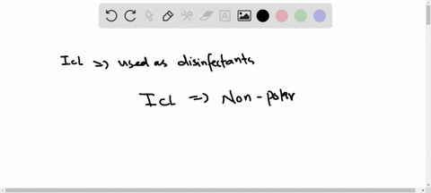 SOLVED:Solutions of iodine chloride (ICl) are used as disinfectants. Is ...