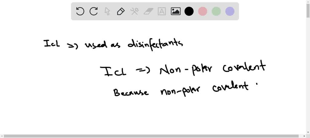 SOLVED:Solutions of iodine chloride (ICl) are used as disinfectants. Is ...