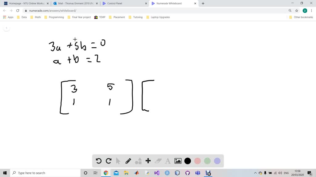 SOLVED Write Each System As A Matrix Equation Identify The Coefficient