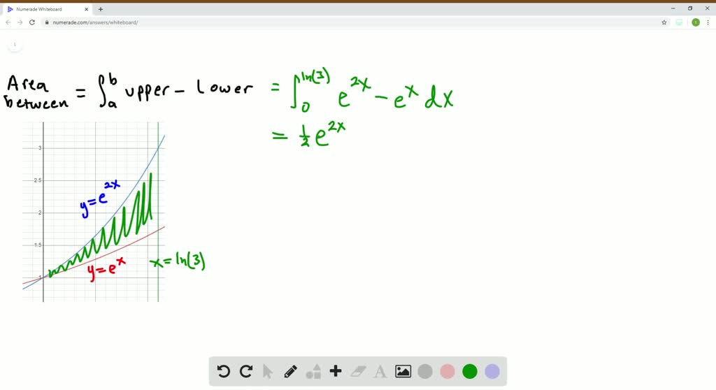 SOLVED:Find the area of the "triangular" region in the first quadrant ...