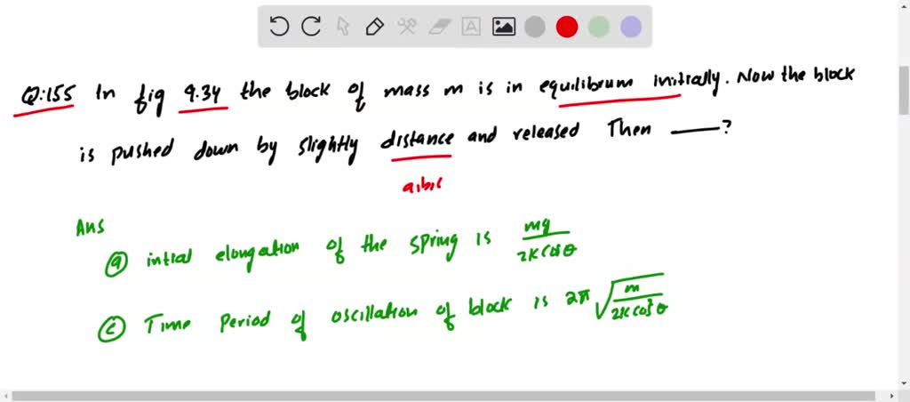 A block of mass 10 kg is in equilibrium as shown in Fig. 4.119 ...