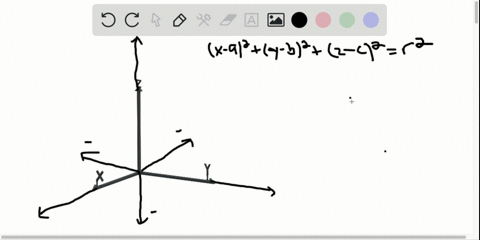 SOLVED:Find equations of the spheres with center (2,-3,6) that touch (a ...