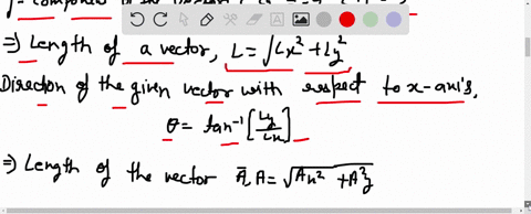SOLVED:Calculate the length and direction of the vectors A⃗, B⃗, and C⃗