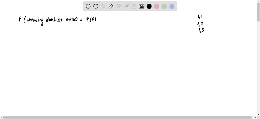 SOLVED:Two dice are thrown thrice. The probability of getting at most ...