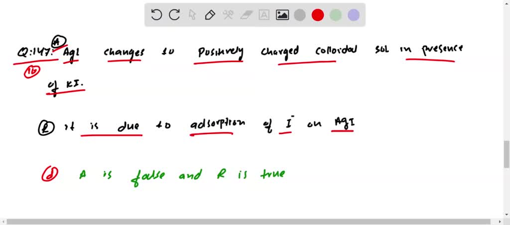 SOLVED:(A): AgI changes to positively charged colloidal sol in presence ...