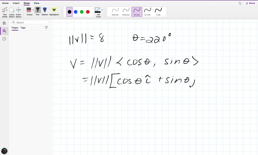 SOLVED:For the following exercises, use the given magnitude and direction in standard position ...