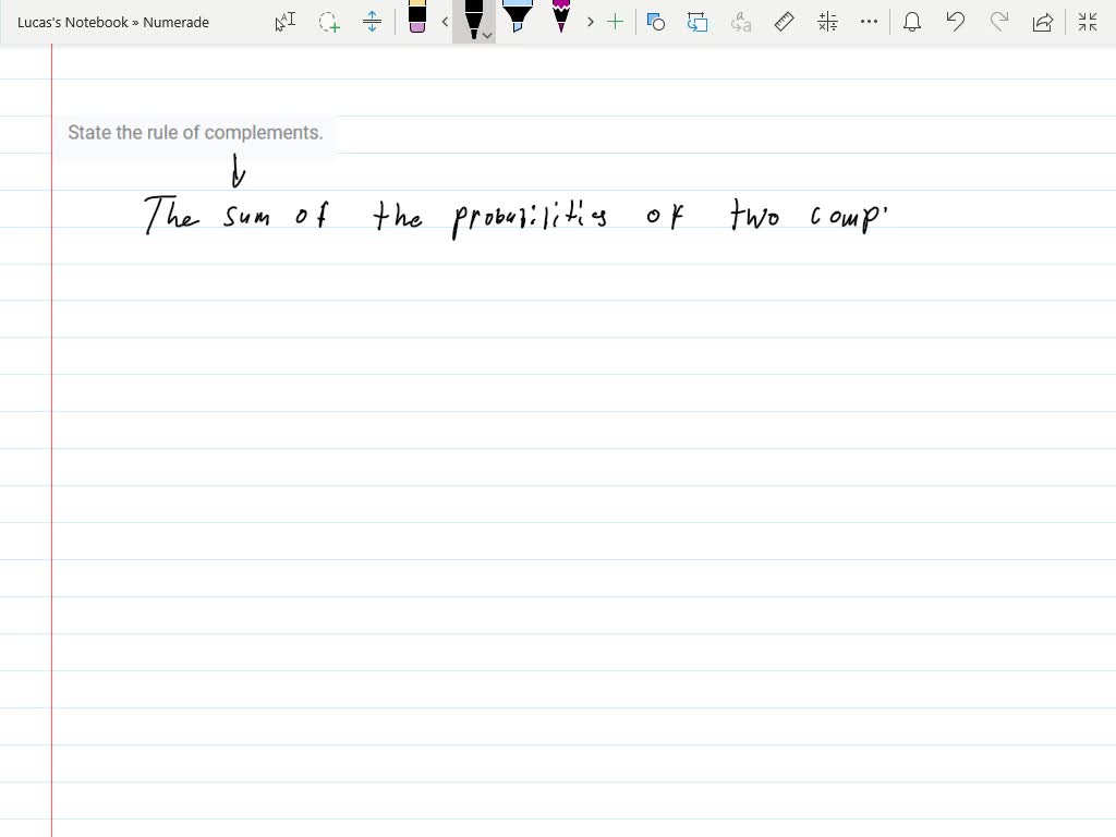 IN YOUR OWN WORDS Define complement and illustrate with examples ...
