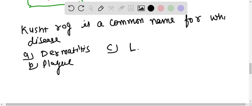 SOLVED:'Kusht rog' is a common name for which disease? (a) Dermatitis ...