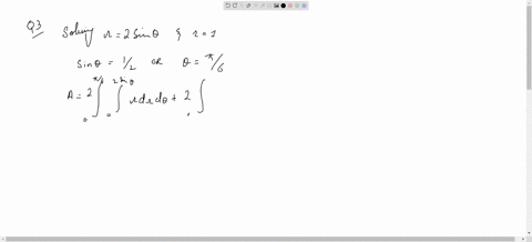 SOLVED:Use a double integral in polar coordinates to find the area of ...