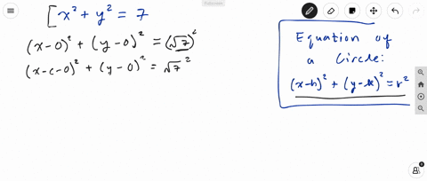 SOLVED:Write an equation that shifts the given circle in the specified ...