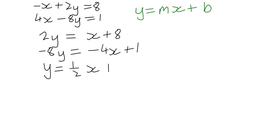SOLVED:Determine the number of solutions for each system by writing the ...