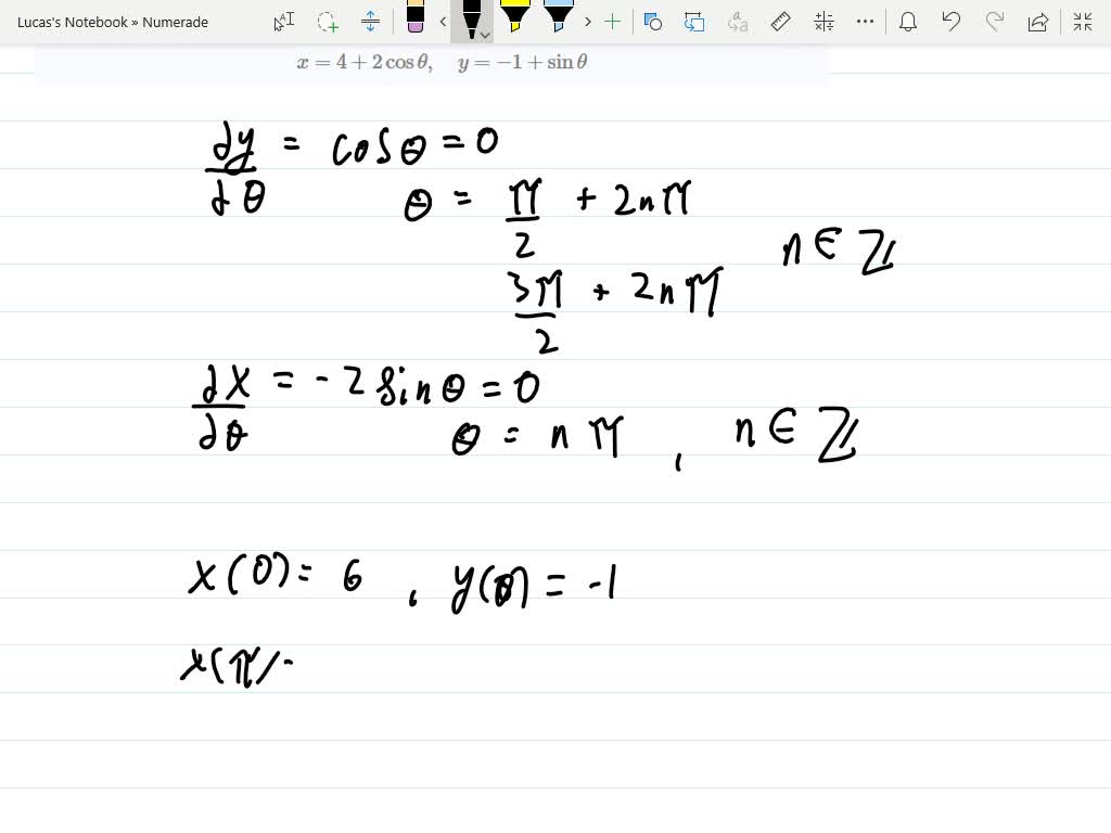 Solvedfind All Points If Any Of Horizontal And Vertical Tangency To The Curve Use A Graphing 