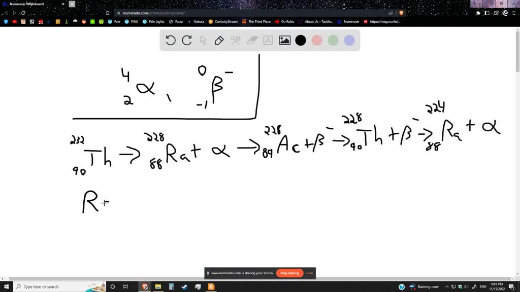 SOLVED:(II) Two of the naturally occurring radioactive decay sequences ...