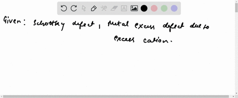 SOLVED:Which type of 'defect' has the presence of cations in the ...