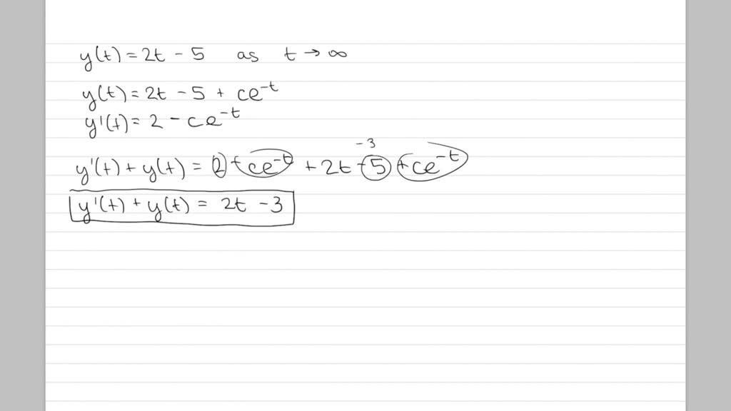 Construct a first order linear differential equation whose solutions ... Construct a first order linear differential equation whose solutions ...