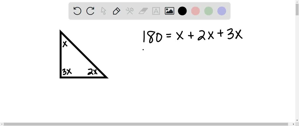 SOLVED:The angles in a triangle are such that one angle is twice the ...
