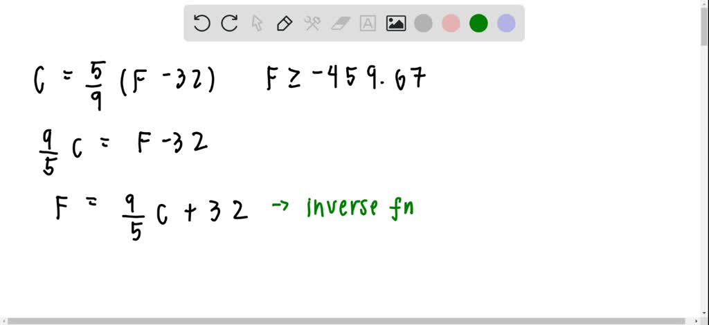 SOLVED Temperature Conversion The Formula F f C 9 5 C 32 Where C 