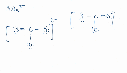 ⏩SOLVED:Consider the SCO2^2- ion in which each S and O atom is… | Numerade
