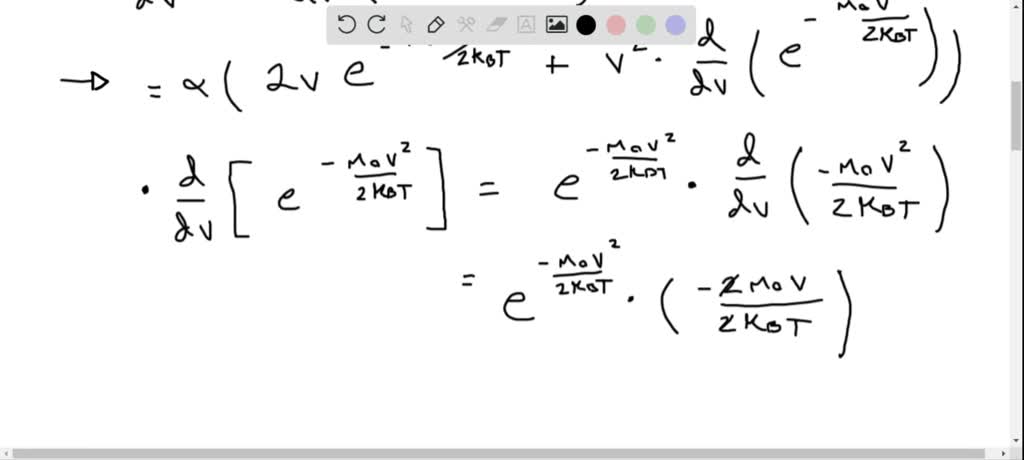 SOLVED:From the Maxwell-Boltzmann speed distribution, show that the ...