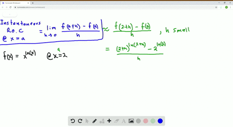 SOLVED:Use the formula for instantaneous rate of change, approximating ...