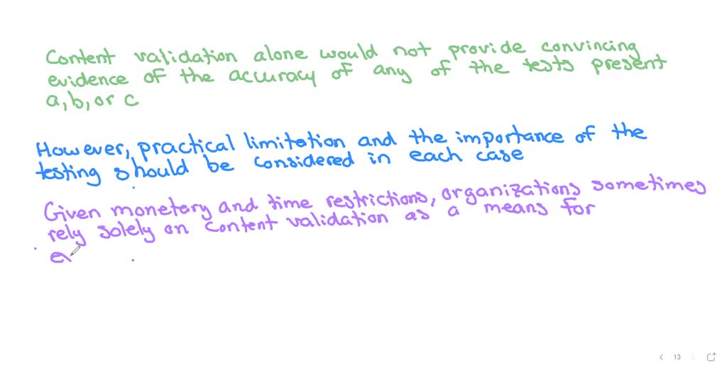 Know how to evaluate evidence for construct validity | Numerade