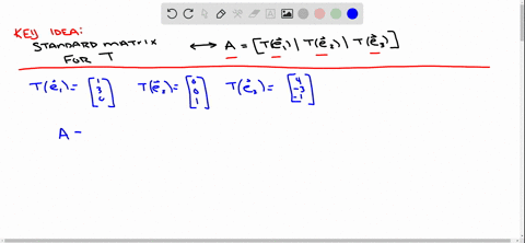 SOLVED:The images of the standard basis vectors for R^3 are given for a ...