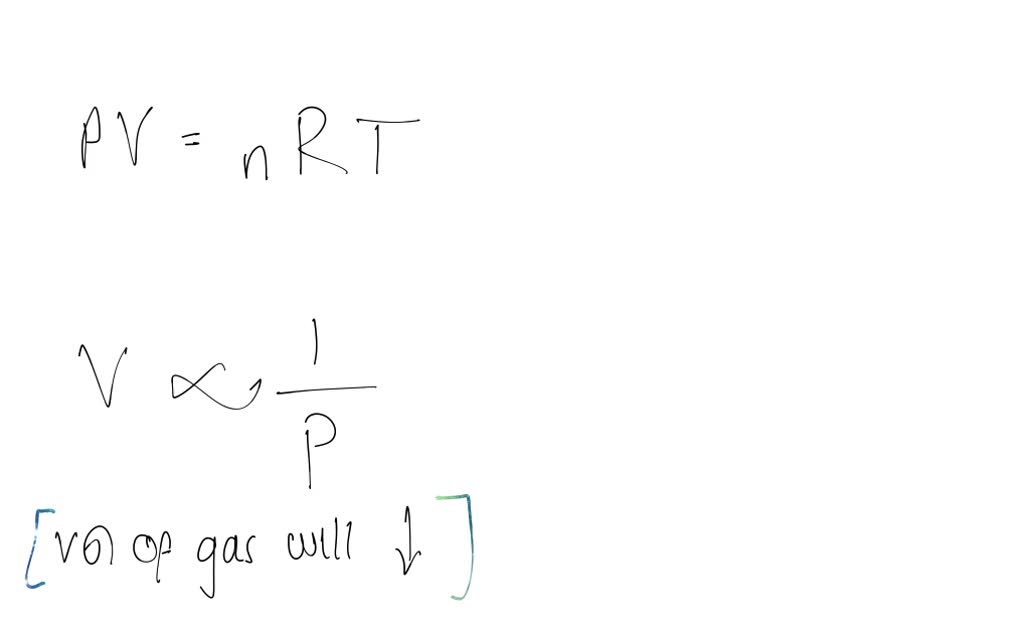 SOLVED:Will the volume of a fixed amount of a gas increase, decrease, or remain unchanged with a ...