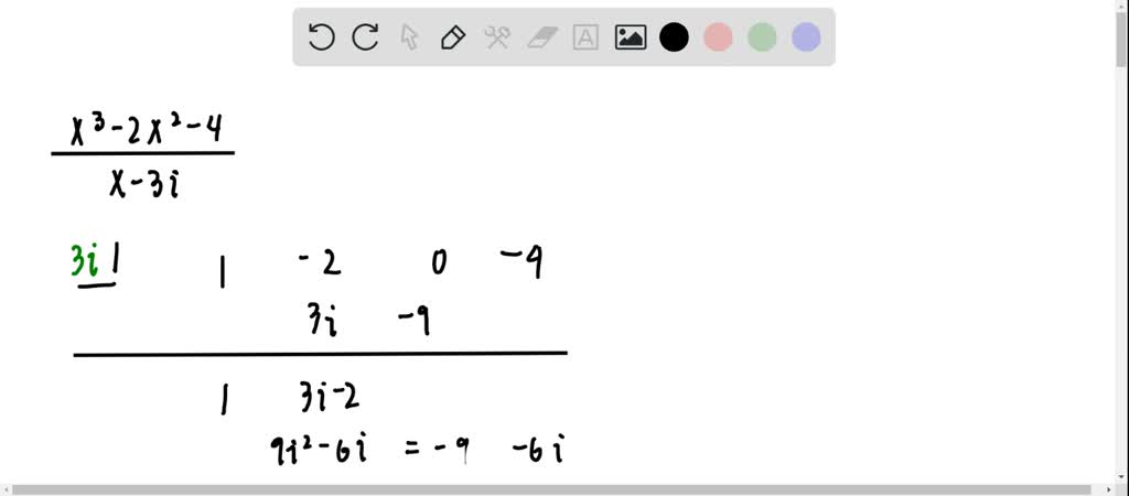 SOLVED:The process of synthetic division applies equally well when some ...