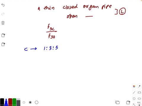 SOLVED:An organ pipe open at one end is vibrating in first overtone and is in resonance with ...
