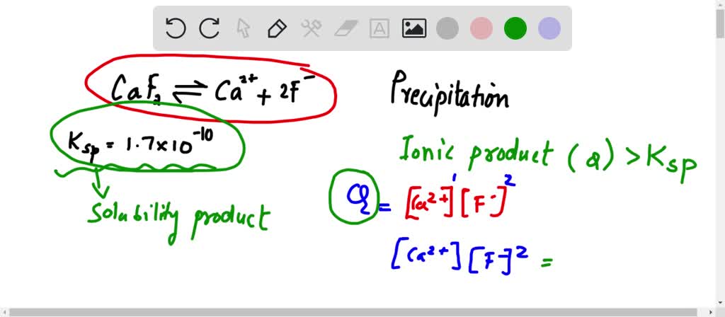 SOLVED:The precipitate of CaF2(Ksp=1.7 ×10^-10) is obtained when equal ...