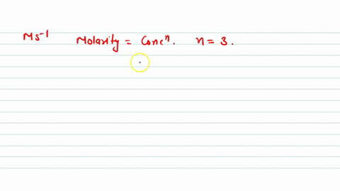 SOLVED:If the units for rate are M s^-1, what are the units for the ...