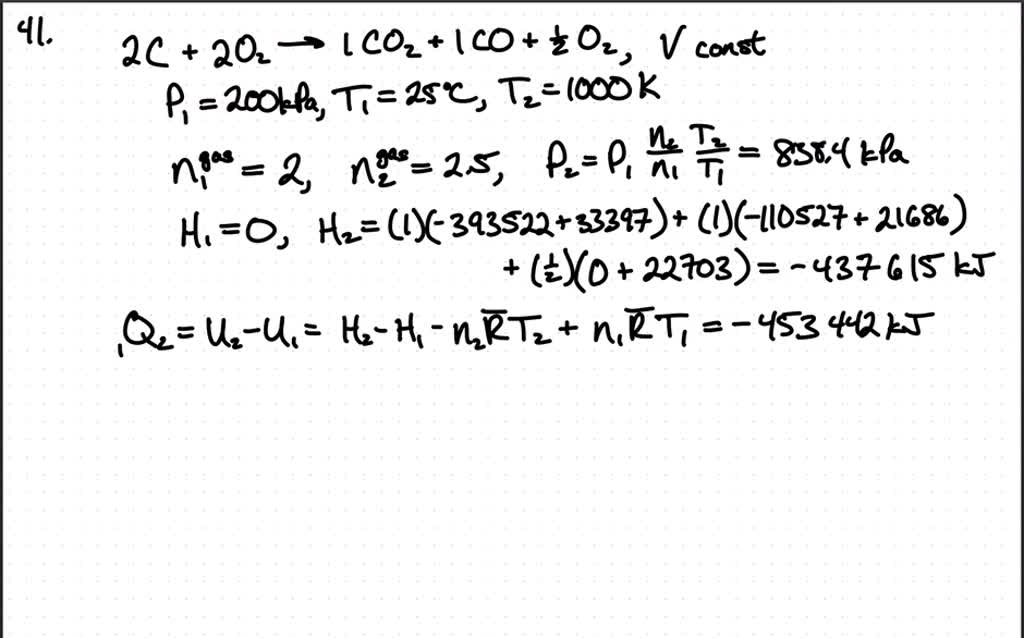 SOLVED:A rigid vessel initially contains 2 kmol of carbon and 2 kmol of oxygen at 25^∘ C, 200 ...