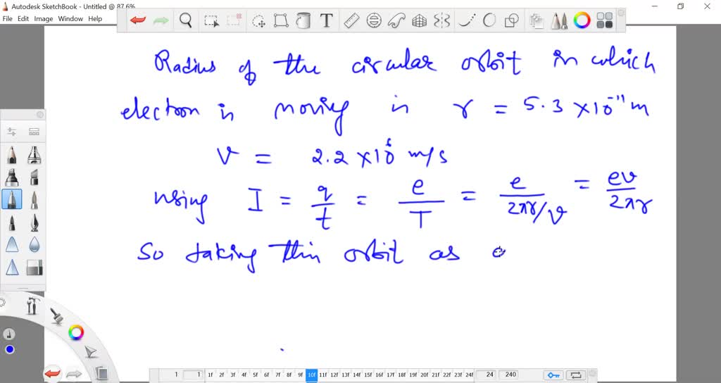 Solved In The Bohr Model Of The Hydrogen Atom The Electron Moves In A