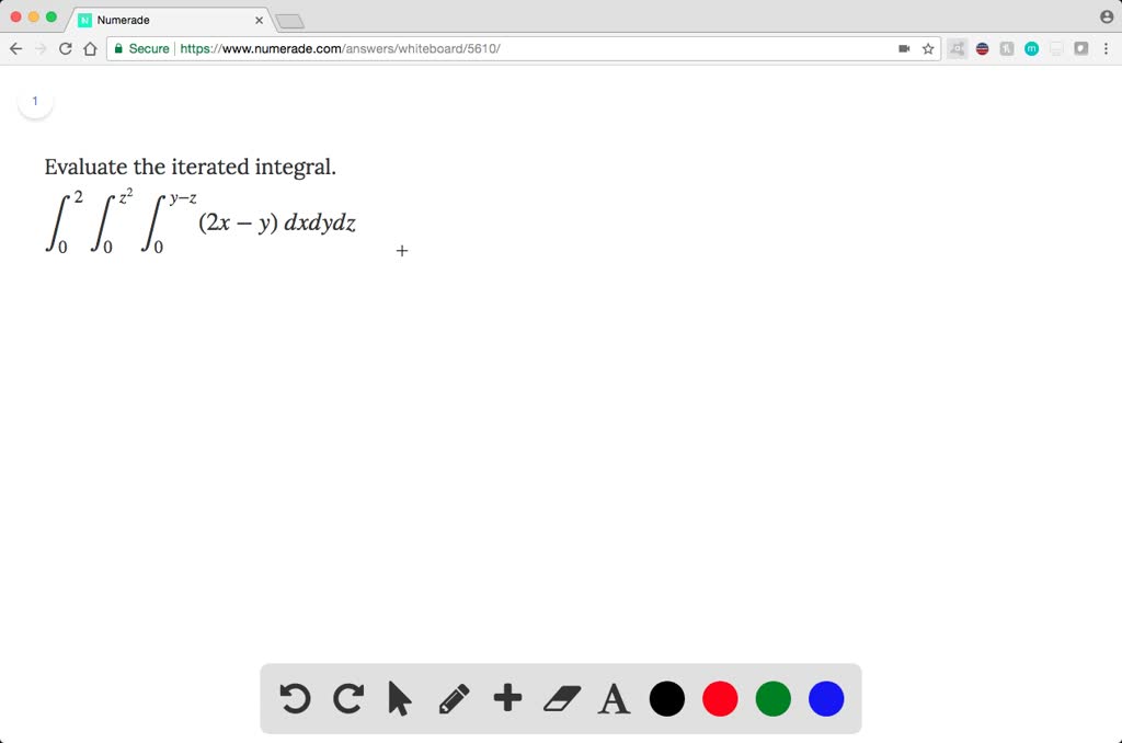 SOLVED Evaluate The Iterated Integral 1 xz In z Dy Dz Dx