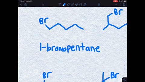 SOLVED:Draw all the isomers that have molecular formula C5 H11 Br ...