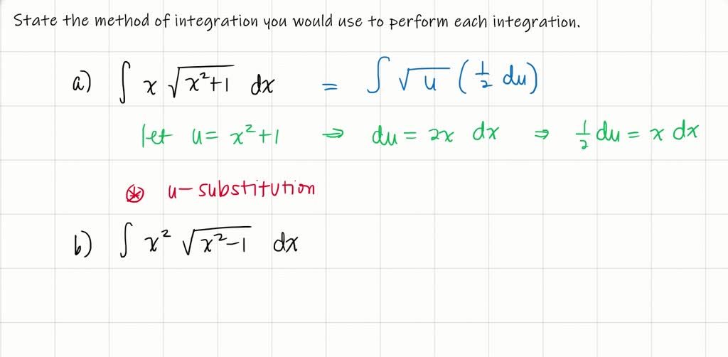 SOLVED:a. One way to integrate ∫x √(x+1) d x is to use integration by ...