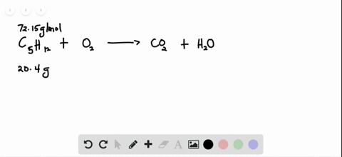SOLVED:Consider the following unbalanced chemical equation for the ...